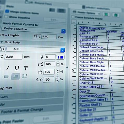scheduling in archicad schedule how to apply interactive