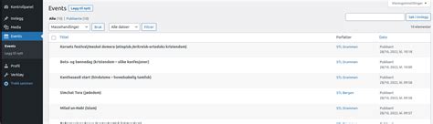 How to add event Samarbeidsrådet for tros og livssynssamfunn