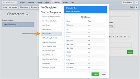 Character Bio Template 17 Powerful Attributes Plottr