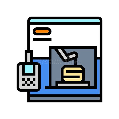 3d Printing Machine Industry Color Icon Vector Illustration Stock Illustration Illustration Of