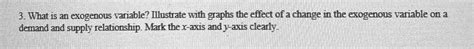 Solved 3 ﻿what Is An Exogenous Variable Illustrate With