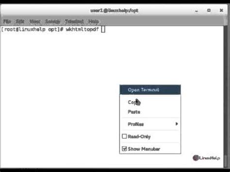 How To Convert HTML Page To PDF File In Linux Using WKhtmltopdf YouTube