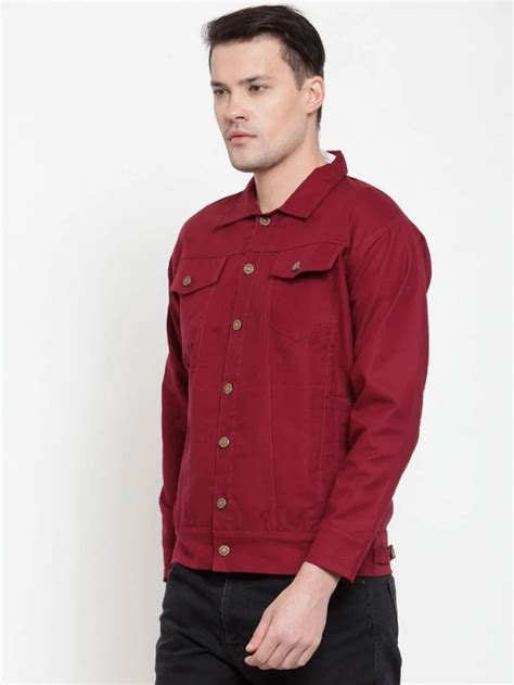 Denim Mens Maroon Jacket Size Medium At Rs 330 In New Delhi Id