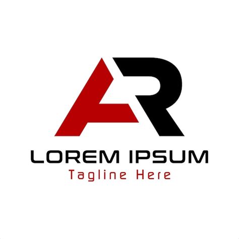 Elemento Del Logotipo Ar Plantilla Del Logotipo De La Letra Ar Vector Del Logotipo Ar Vector