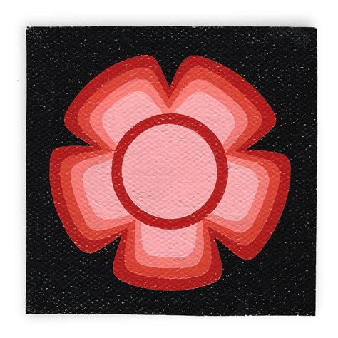 No 15 Flower Canvas Square Morgan Echols Art