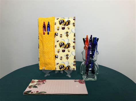 Notebook Cover With Pen Holder Pattern Etsy