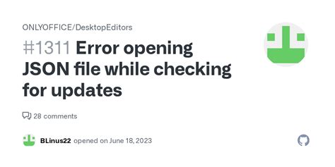 Error Opening Json File While Checking For Updates · Issue 1311 · Onlyofficedesktopeditors