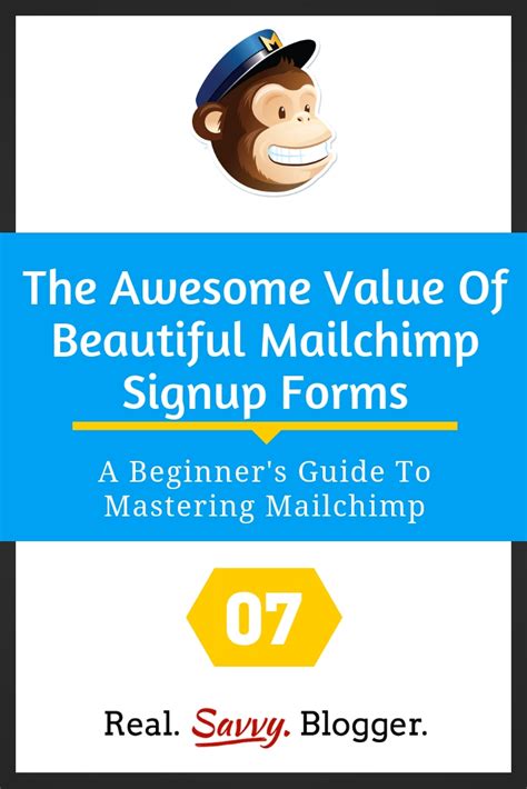 The Awesome Value Of Beautiful Mailchimp Signup Forms Real Savvy Blogger