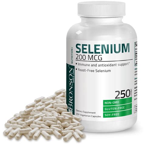 Selenium 200 Mcg For Immune Support Thyroid Prostate Heart Health
