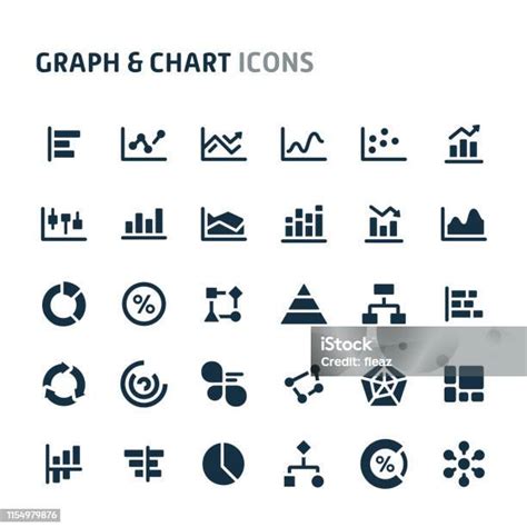 그래프 Gt 차트 벡터 아이콘 세트입니다 Fillio 블랙 아이콘 시리즈 아이콘에 대한 스톡 벡터 아트 및 기타 이미지 아이콘 검은색 아이콘 세트 Istock