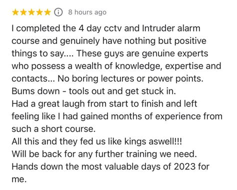 Anyone Whos Either Been On Our Courses Or Has Just Come In To Visit