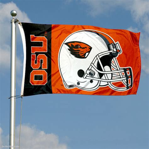 Oregon State Beavers Helmet Flag State Street Products