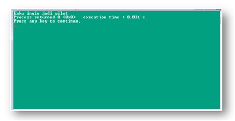 Hai Apa Kabar Contoh Kode Program C Untuk Tampilan Output