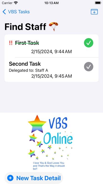 Vbs Tasks By Mark Spaulding