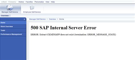 Mss 500 Internal Error Extract Ckminiapp Does N Sap Community