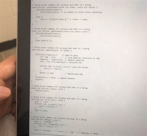 Solved Intlist Constructors Destructor Member Function
