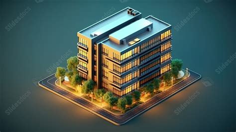 Impressive Architectural Structure In 3d Rendering Powerpoint Impressive Architectural Structure In 3d Rendering Powerpoint