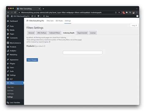 SEO Settings FilterEverything Pro