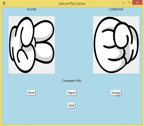 Python趣味编程 石头剪刀布 游戏 Gui 使用 Python 和源代码python石头剪刀布游戏可视化 Csdn博客