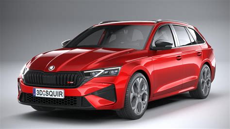 Skoda Octavia Combi Rs Interior 2025 3d Model By Squir