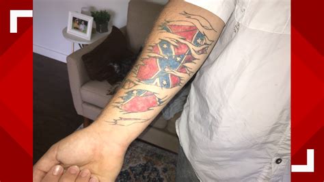 Confederate Rebel Flag Tattoo