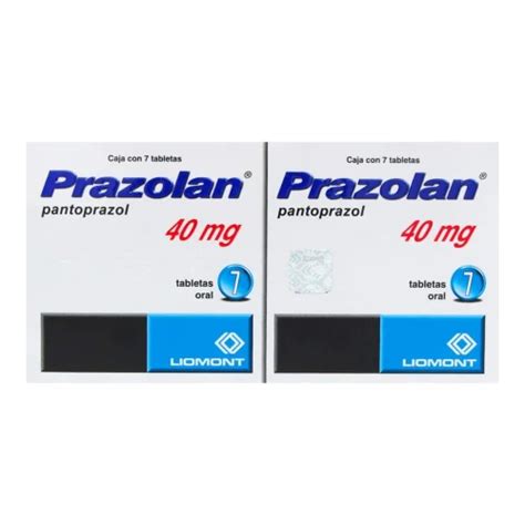 Tabletas Prazolan Dual 40mg C7 Controla La Acidez Estomacal