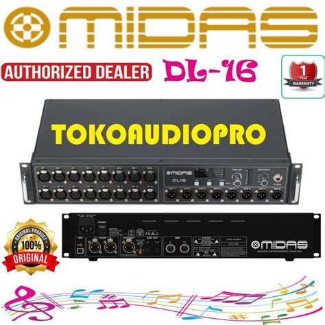 Jual MIDAS DL16 16 Input 8 Output Stage Box With 16 Midas Preamplifier DL 16 Shopee Indonesia