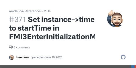 Set Instance Time To Starttime In Fmi3enterinitializationmode · Issue 371 · Modelica