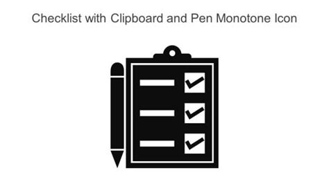 Checklist Monotone SlideTeam