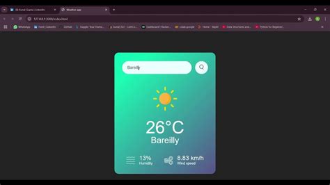 Weather App Using Html Css And Javascript Shorts Youtubeshorts Coding Webdevelopment Youtube