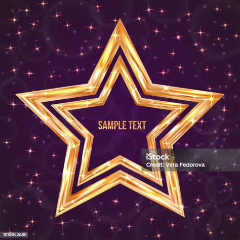 반짝이 입자와 어두운 자주색 배경에 밝은 황금 별 럭셔리 골드 벡터 일러스트입니다 디자인 서식 파일을 편집 하 게 쉬운 0명에 대한 스톡 벡터 아트 및 기타 이미지 Istock