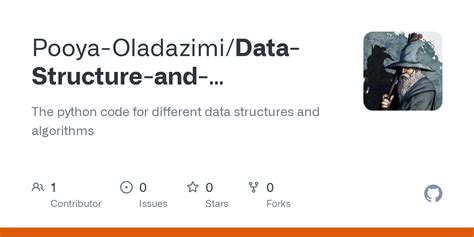 GitHub Pooya Oladazimi Data Structure And Algorithms The Python Code For Different Data
