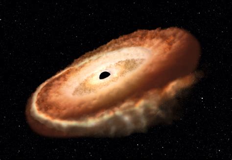 허블 망원경으로 블랙홀이 별을 도넛 모양으로 뒤틀어 빨아들이는 모습을 발견했다