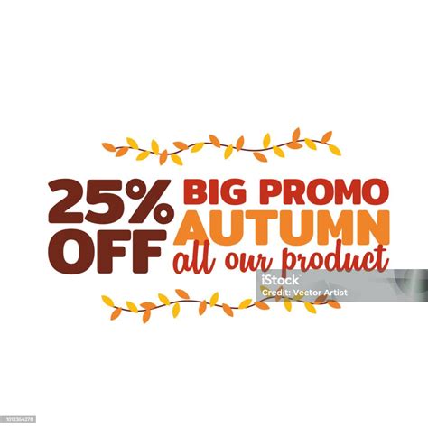 25 큰 프로 모션이을 판매 인쇄 술 배지 건조 잎 장식 잔 가지 온라인 쇼핑몰 웹 배너 포스터 전단지 디자인 요소입니다 0명에 대한 스톡 벡터 아트 및 기타 이미지