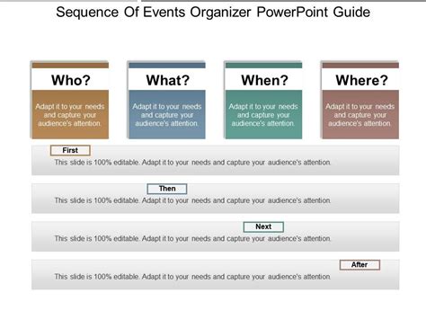 Sequence Of Events Organizer Powerpoint Guide PowerPoint Shapes PowerPoint Slide Deck