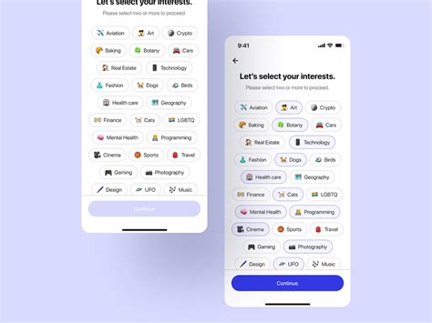 Onboarding Interest Selection Screen By Shyam Shrestha On Dribbble