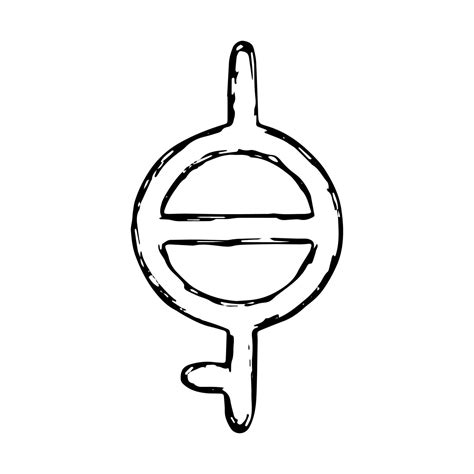 Twelve Hand Drawn Demigender Gender Identity Icon Symbol Used To Represent Sex And Gender