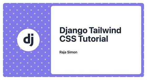 Use Tailwind In Django Project Without Node Ecosystem Rdjango
