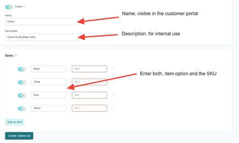 How To Create Options Roastertools