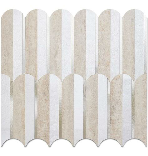 Dicofun 10장 베이지 스톤 필 앤 스틱 백스플래시 주방용 Pvc 스틱 백스플래시 벽 타일 티몬