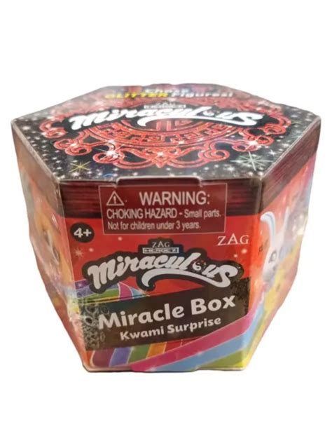 In Stock Miraculous Ladybug Miracle Box Kwami Surprise Chase Glitter