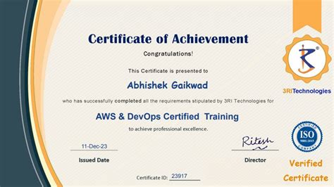abhishek gaikwad on linkedin aws devops certificationachieved