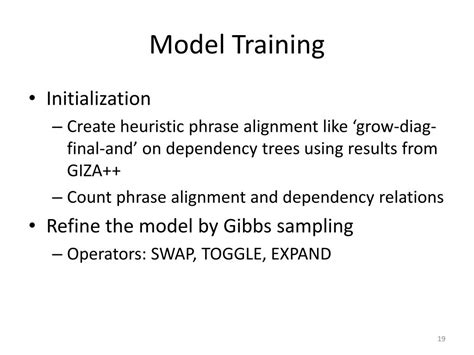 Ppt Bayesian Subtree Alignment Model Based On Dependency Trees