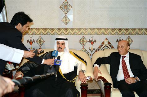 رئيس مجلس الأمة الكويتي علي فهد الراشد أثناء وصوله الى الجزائر