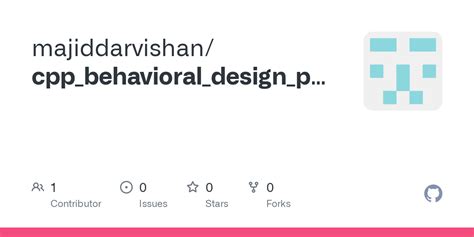 Github Majiddarvishan Cpp Behavioral Design Patterns