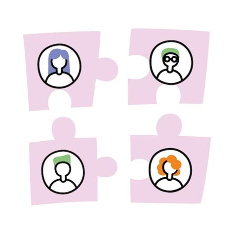 Premium Vector Teamwork Abstract Illustration Cooperation And Partnership Icon Human Resources