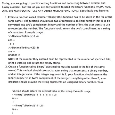 Solved Today You Are Going To Practice Writing Functions