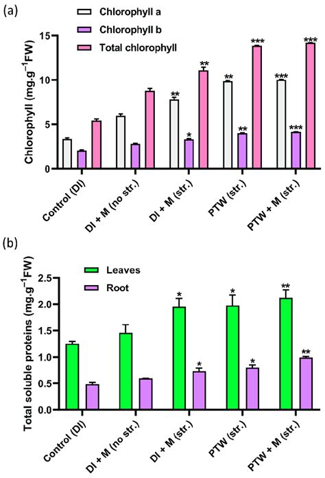 A Chlorophyll Detection In Fresh Leaves And B Total Soluble Protein Download Scientific