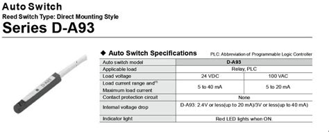 Smc Sensor D A93 Công Ty Tnhh Xnk Hưng Thịnh