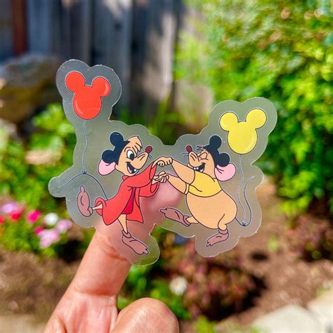 Disney Cinderella Jaq Jaq And Gus Gus Sticker Disney Jaq Etsy